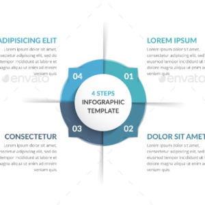 Circle Infographics With Four Elements – MasterBundles