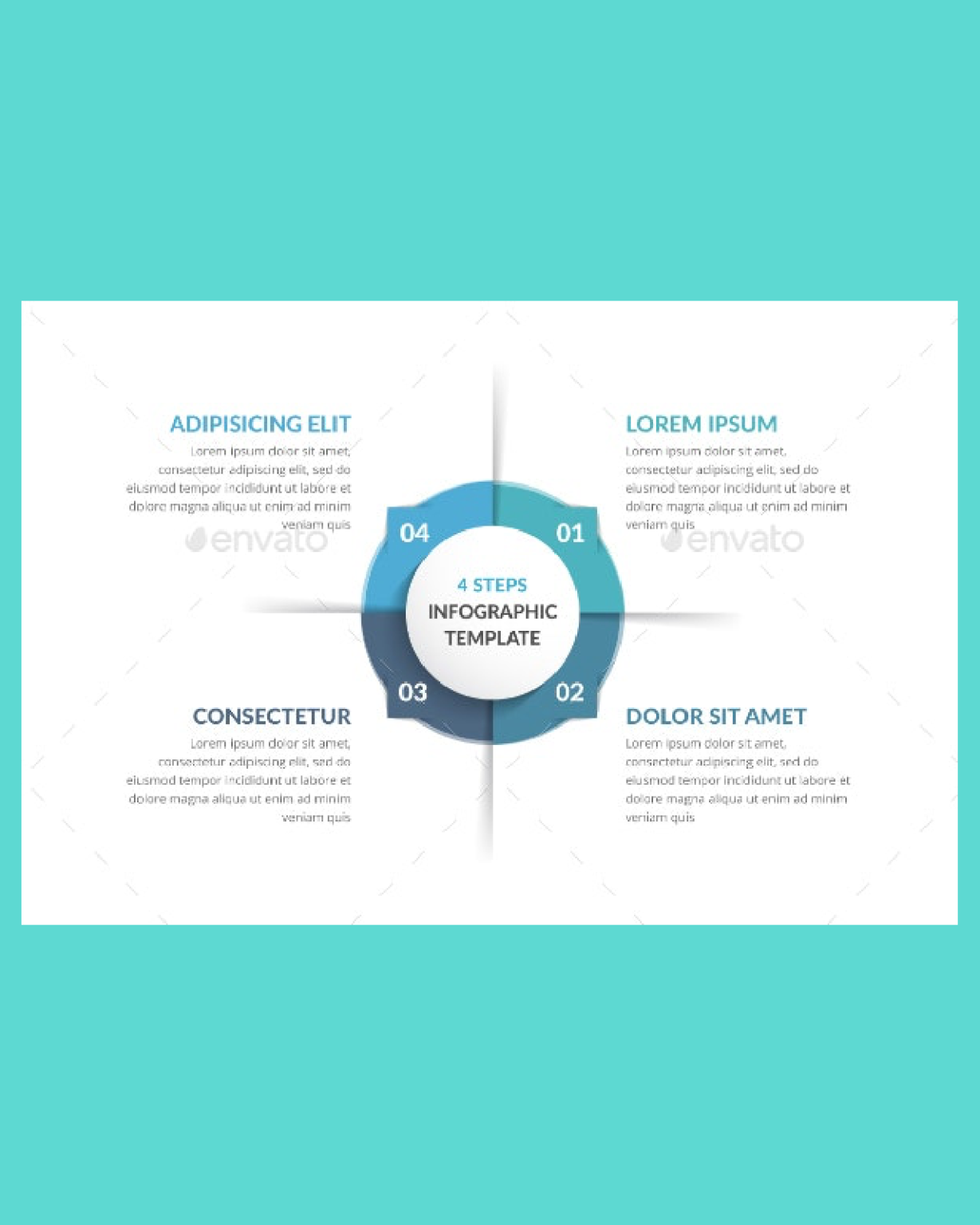 Circle Infographics With Four Elements – MasterBundles
