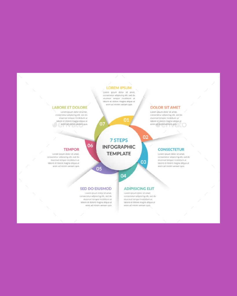 Circle Infographics with Seven Elements – MasterBundles