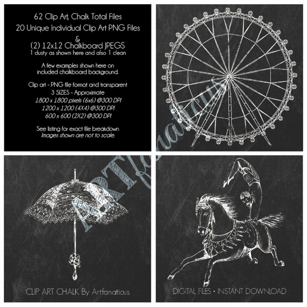 Circus Chalk Clipart – MasterBundles