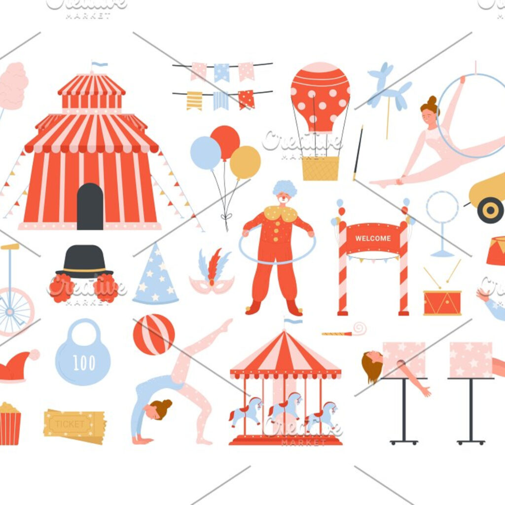Circus Magician Carnival Show Set – MasterBundles
