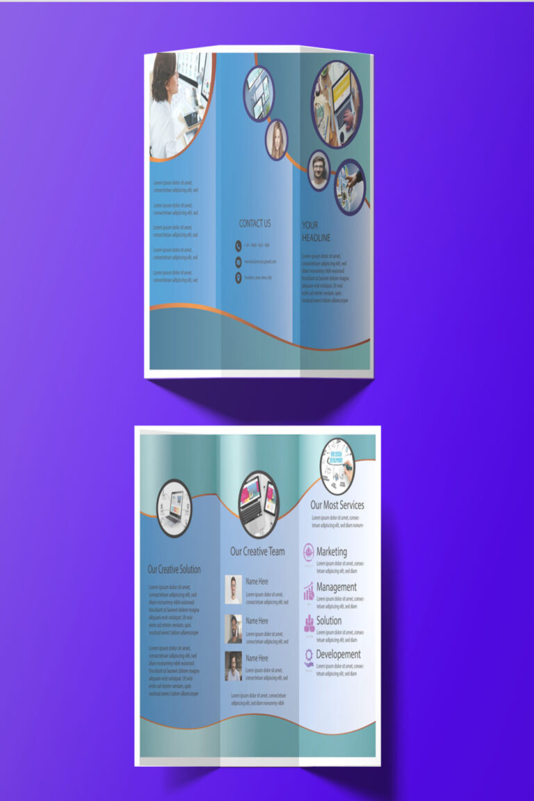 Market Co - Operative Trifold Boucher Design Template - MasterBundles