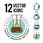 Coffee Brewing Methods 12 icons – MasterBundles