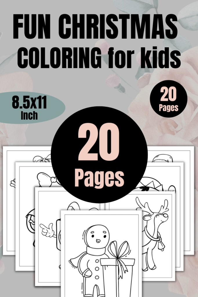 Fun Christmas Coloring Book For Kids | MasterBundles