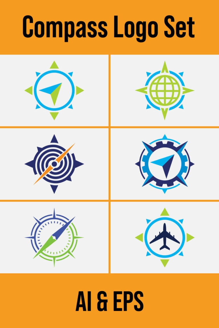 Creative Compass Concept Logo Design Template - MasterBundles