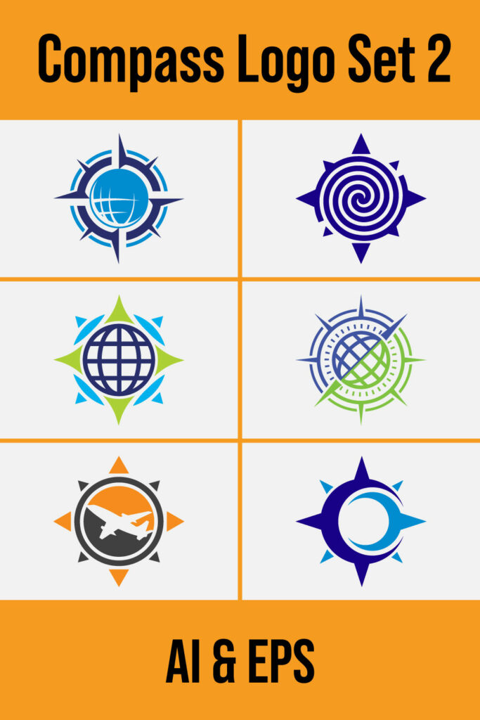 Creative Compass Concept Logo Design Template - MasterBundles