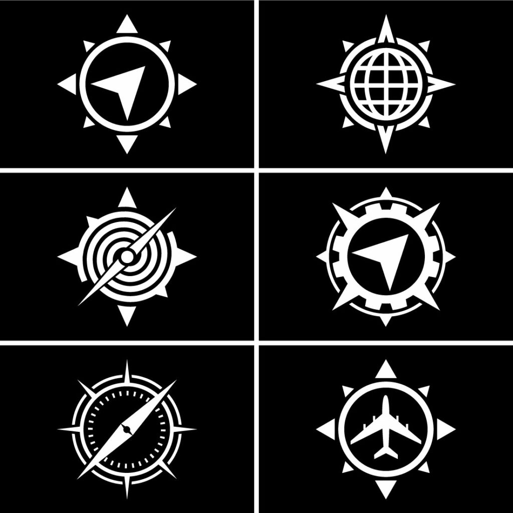 Creative Compass Concept Logo Design Template - MasterBundles