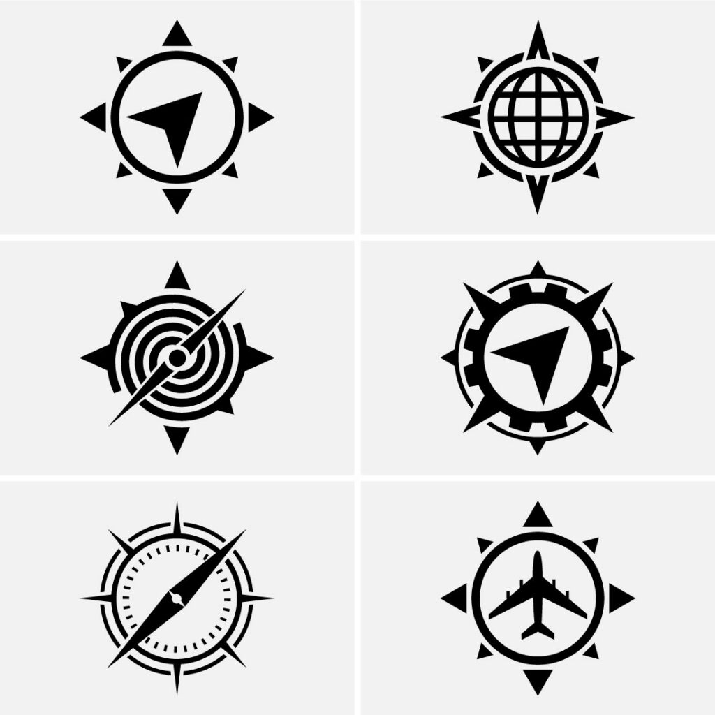 Creative Compass Concept Logo Design Template - MasterBundles