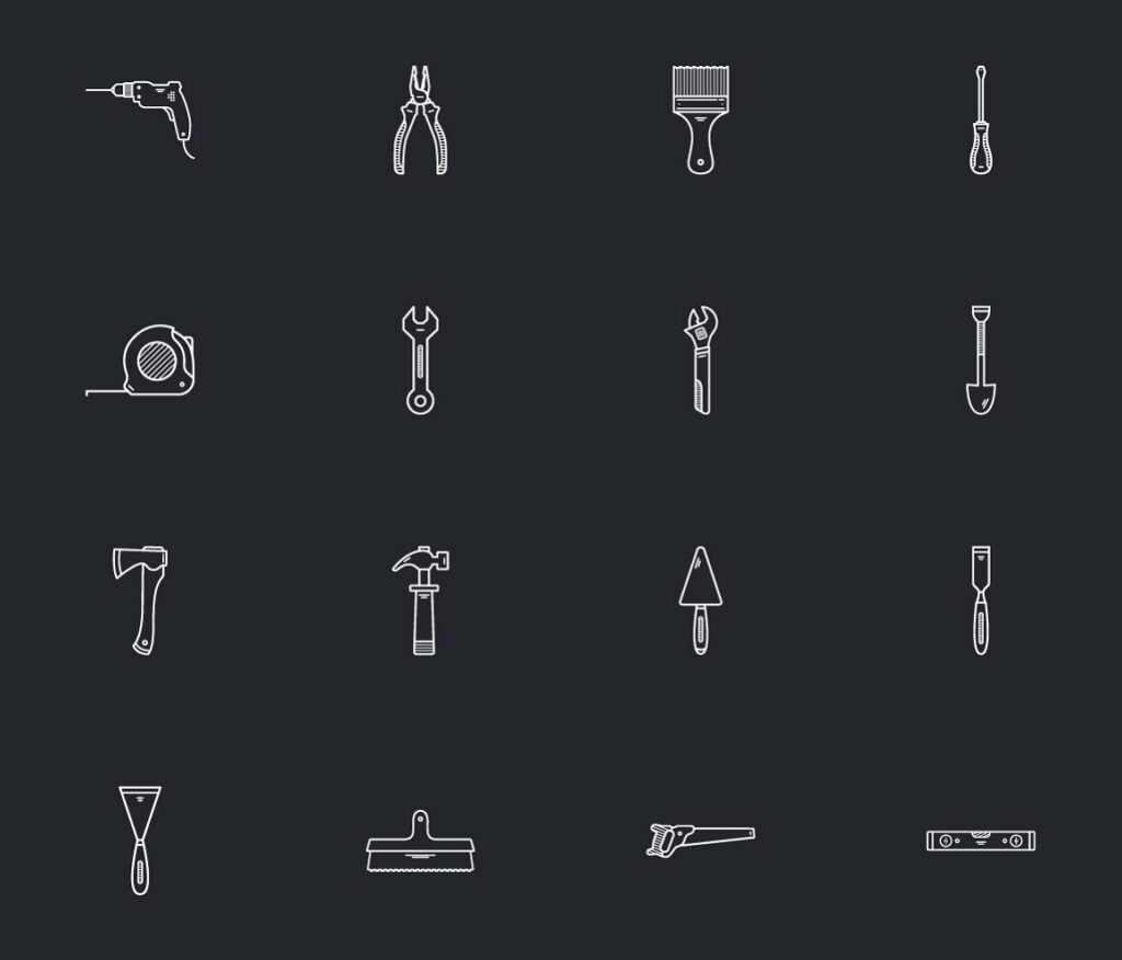 Construction Tools (Vector Icons) – MasterBundles