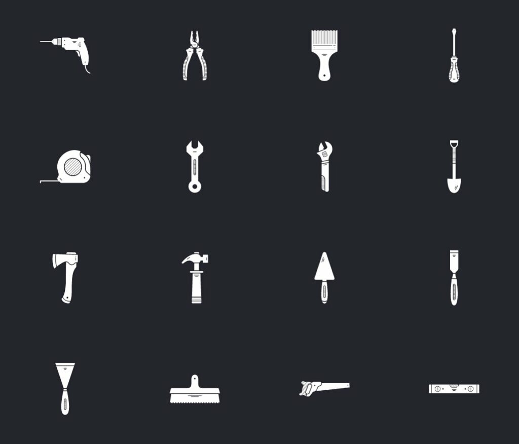 Construction Tools (Vector Icons) – MasterBundles