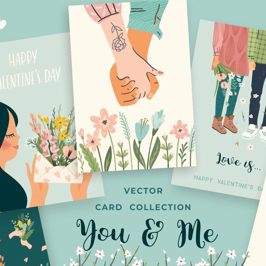 Romantic Card Collection – MasterBundles
