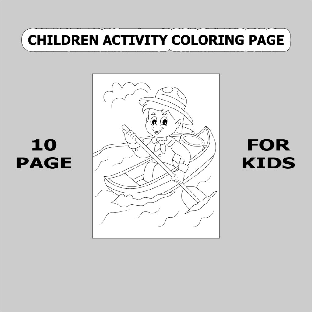 Children Activity Coloring Book - MasterBundles