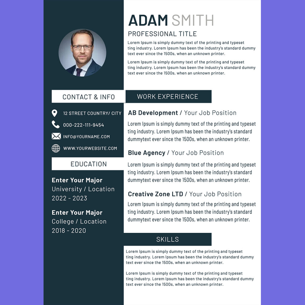 CV / Resume template | MasterBundles
