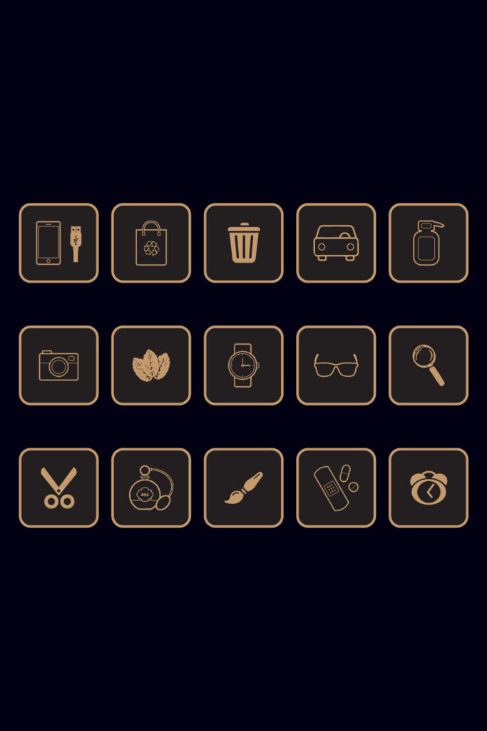 Daily Life Use Items Icon Set - MasterBundles