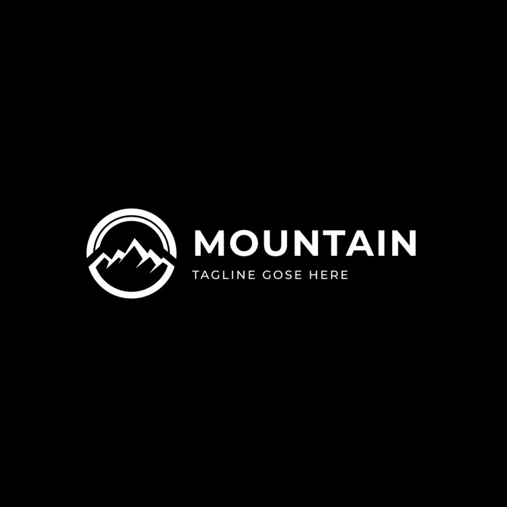 Circle Mountain Logo Template - MasterBundles