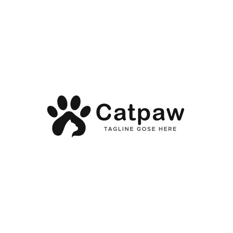 Cat Paw Logo Template - MasterBundles