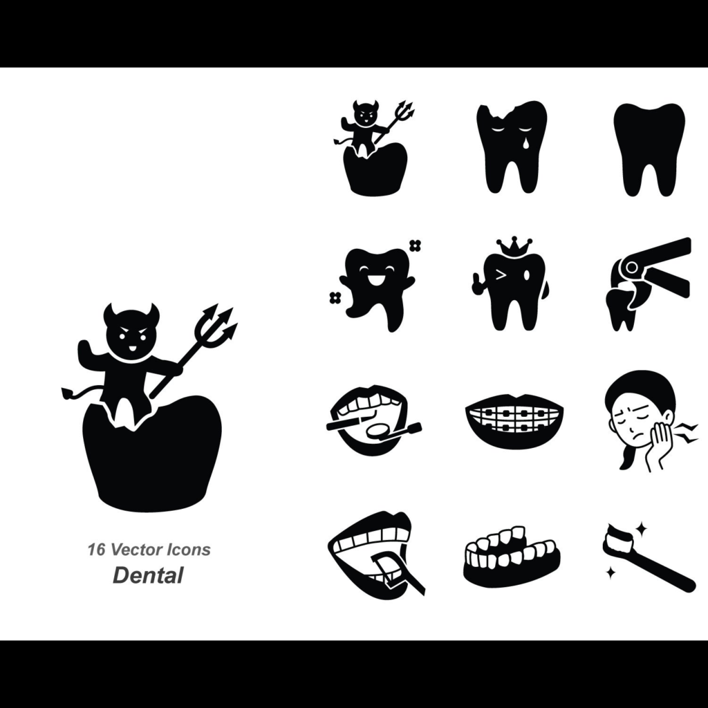 Dental Tooth Icons Set – MasterBundles