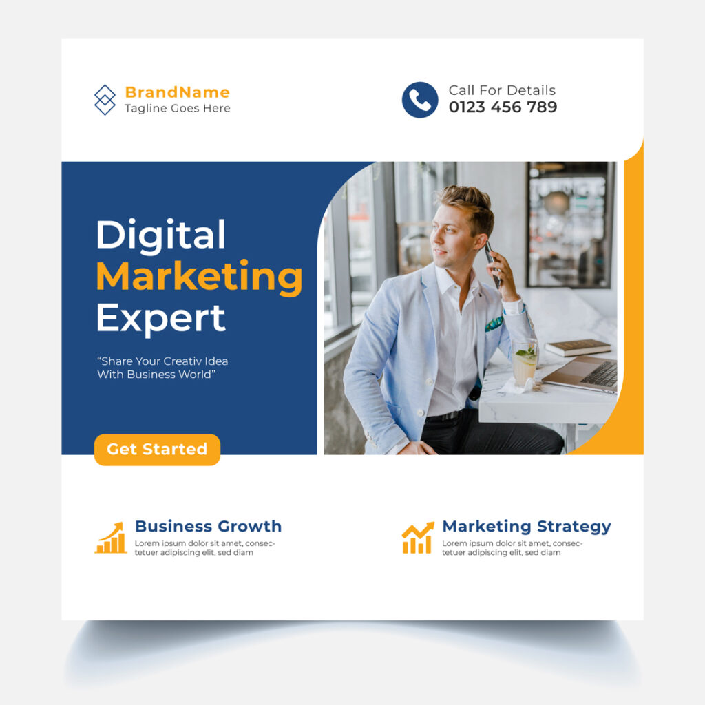 Corporate Modern Digital Marketing Social Media Instagram Post Design ...