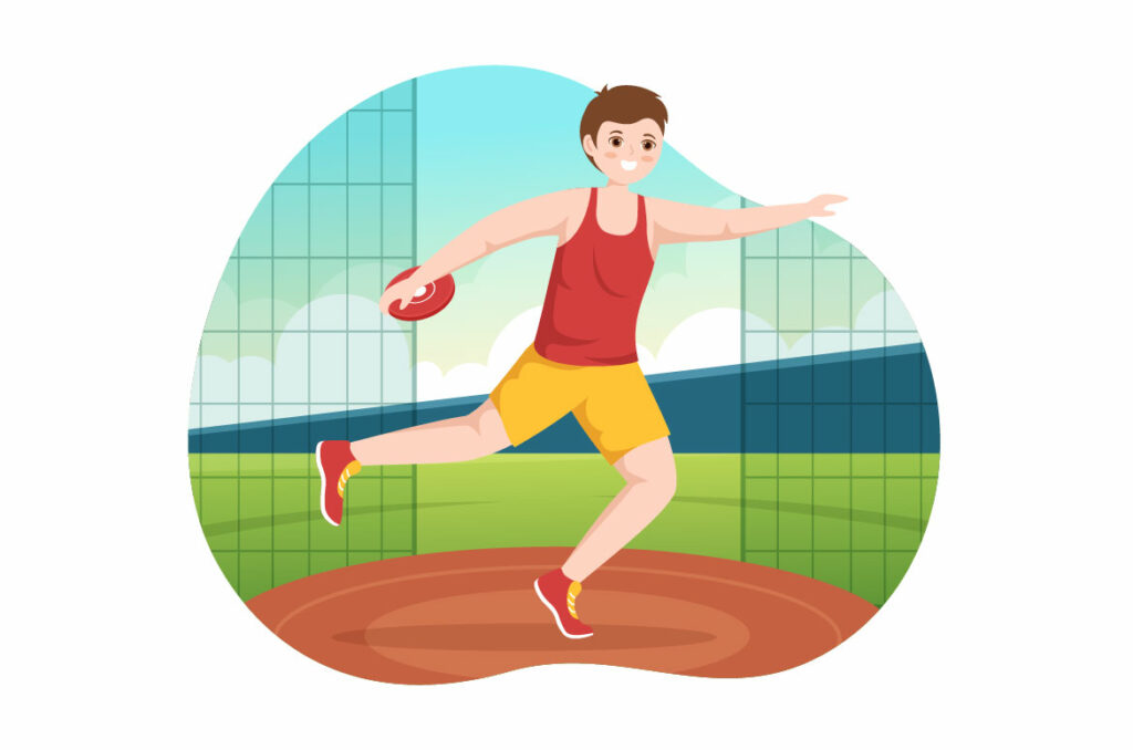 10 Discus Throw Playing Illustration - MasterBundles