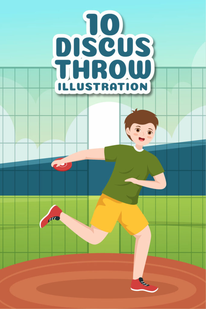 10 Discus Throw Playing Illustration - MasterBundles