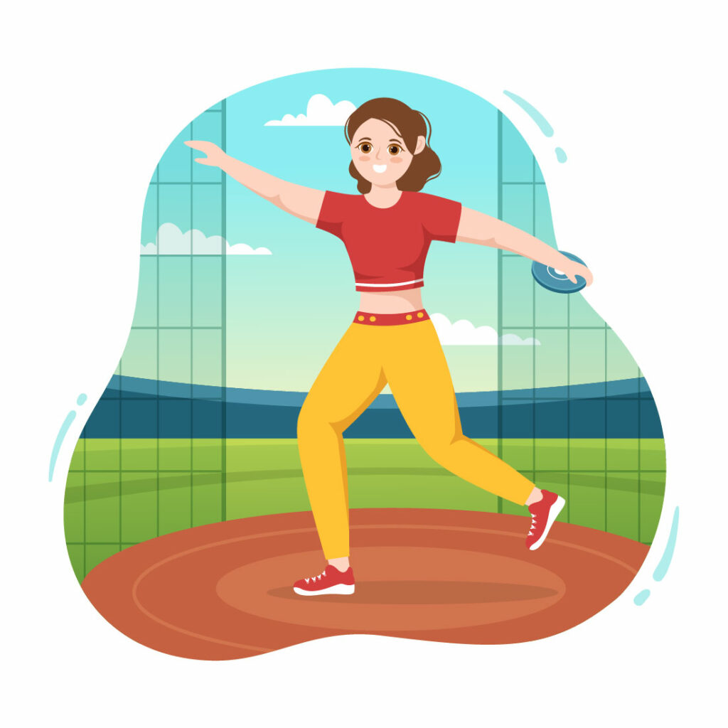 10 Discus Throw Playing Illustration - MasterBundles
