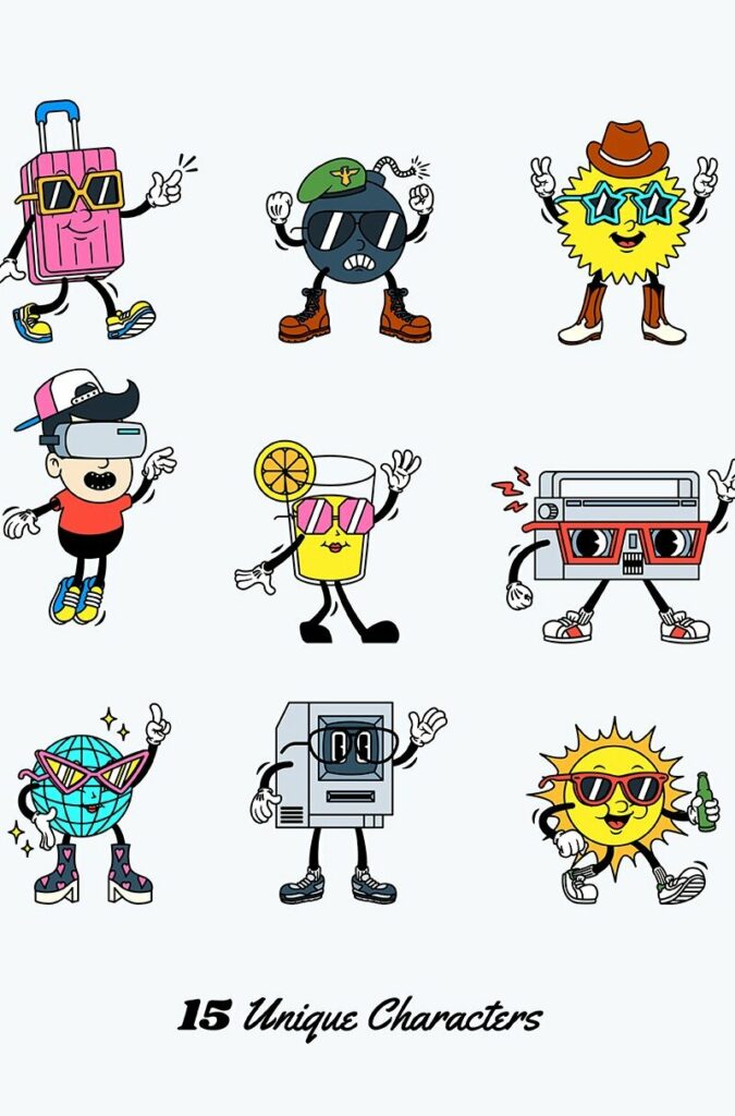 Dope Cartoon Characters – MasterBundles