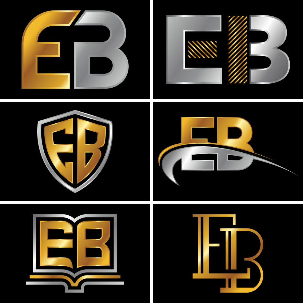 Initial Letter E B Logo Design Vector Template. Graphic Alphabet Symbol ...