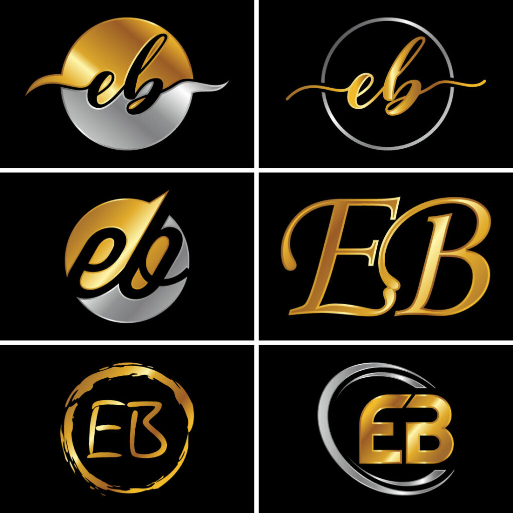 Initial Letter E B Logo Design Vector Template. Graphic Alphabet Symbol For Corporate Business ...