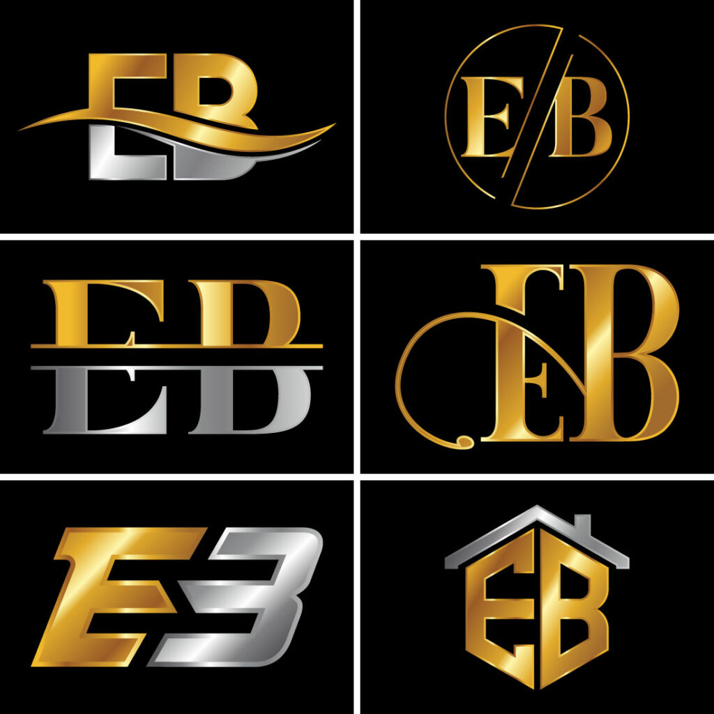 Initial Letter E B Logo Design Vector Template. Graphic Alphabet Symbol ...