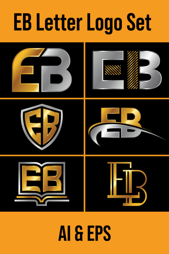 Initial Letter E B Logo Design Vector Template. Graphic Alphabet Symbol ...