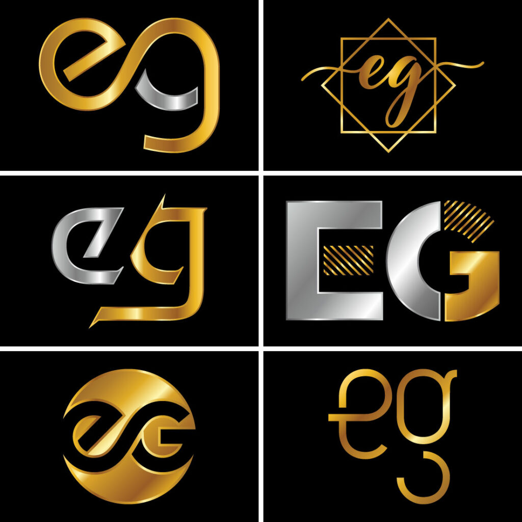 Initial Letter E G Logo Design Vector Template. Graphic Alphabet Symbol ...