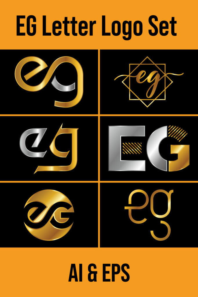 Initial Letter E G Logo Design Vector Template. Graphic Alphabet Symbol ...