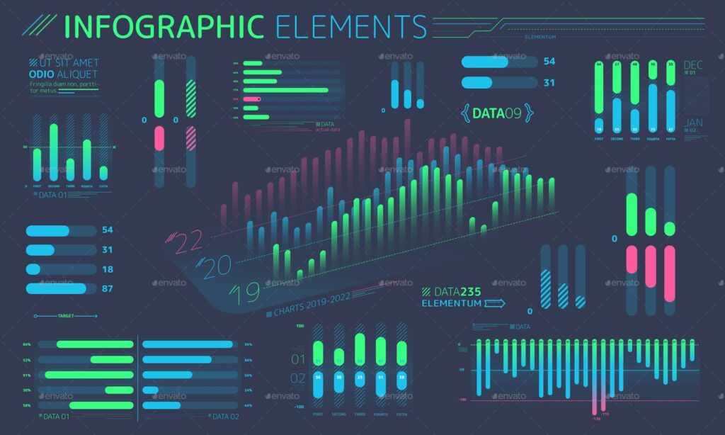 Flat Infographic Elements – MasterBundles