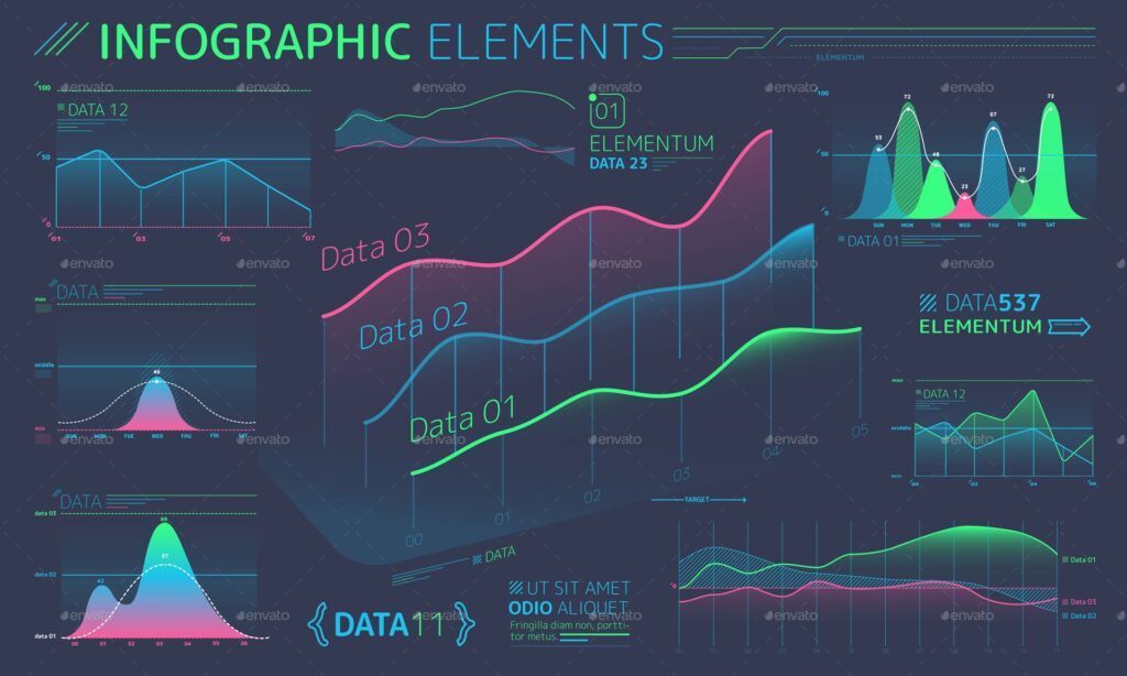 Flat Infographic Elements – MasterBundles
