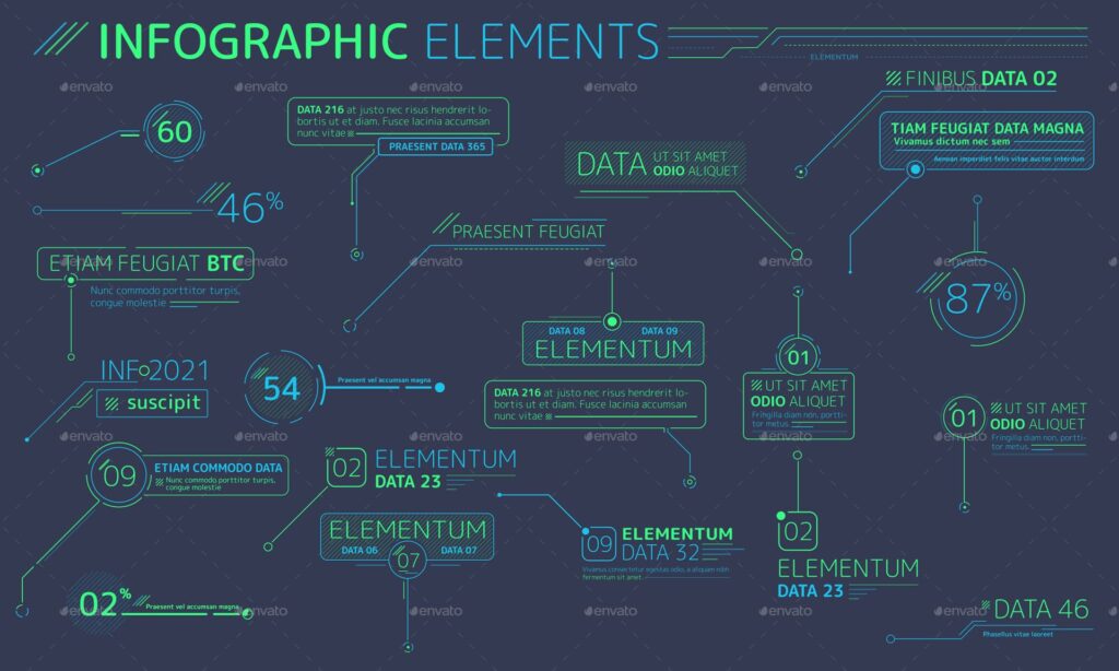 Flat Infographic Elements – MasterBundles