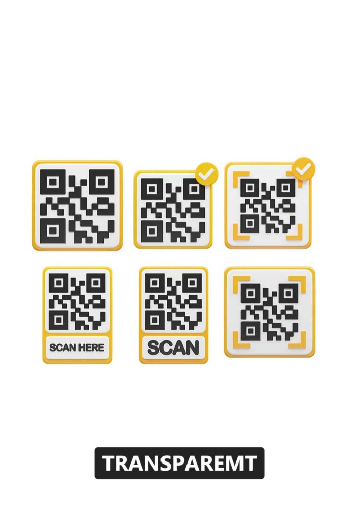 Qr Code 3D Rendering Icon Bundle - MasterBundles