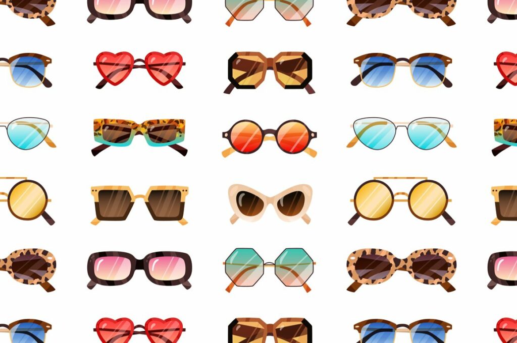 Trendy Sunglasses Seamless Patterns – MasterBundles