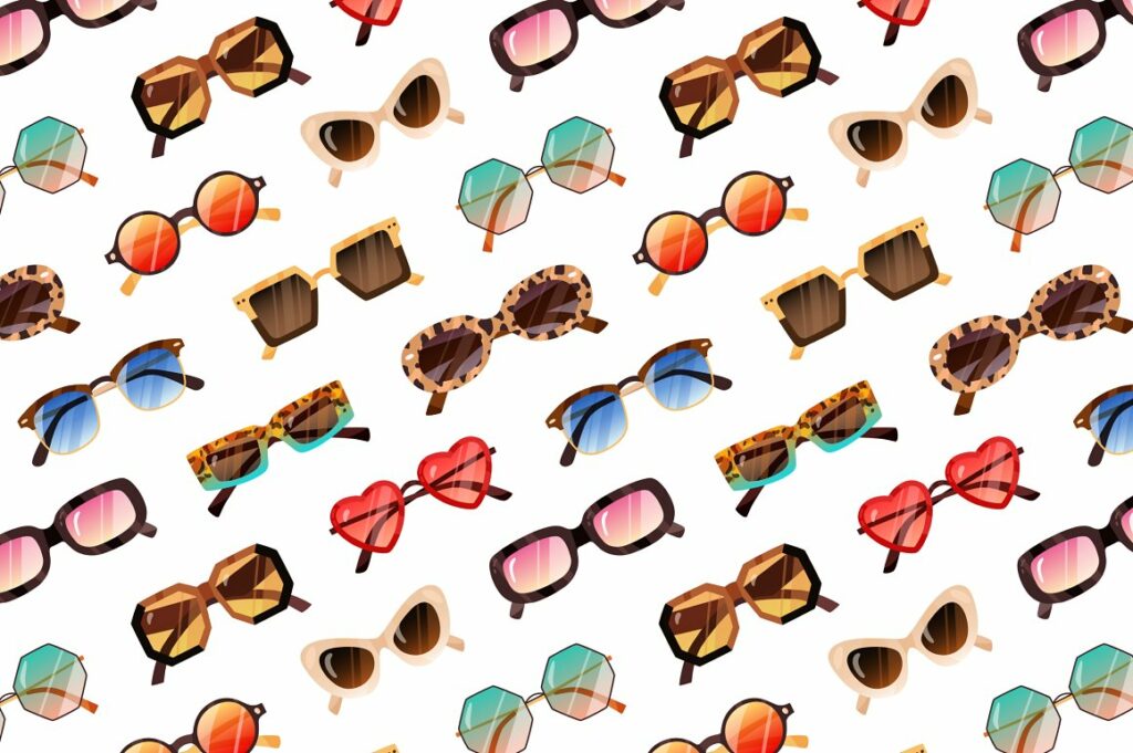 Trendy Sunglasses Seamless Patterns – MasterBundles