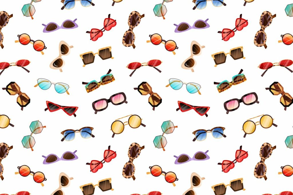 Trendy Sunglasses Seamless Patterns – MasterBundles