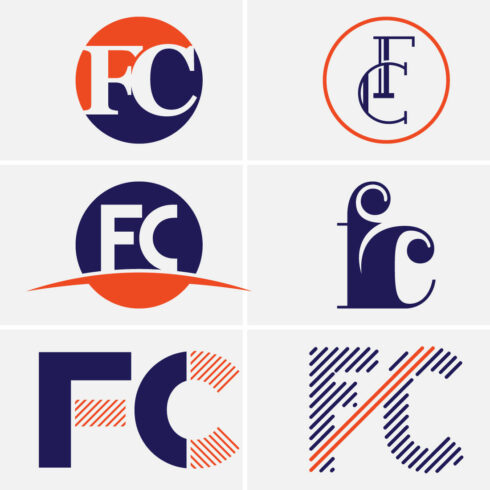Initial Letter F C Logo Design Vector Template | MasterBundles