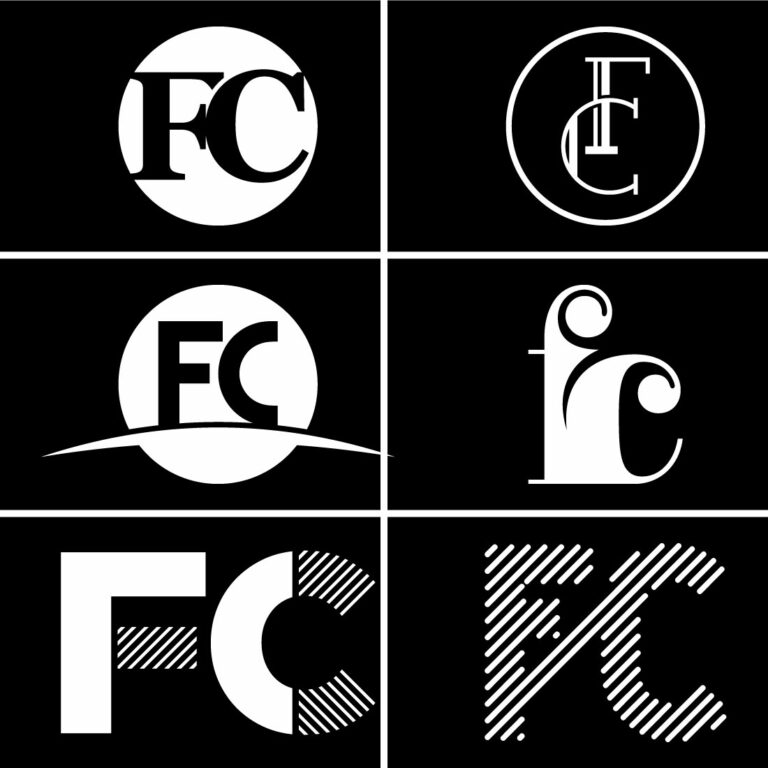 Initial Letter F C Logo Design Vector Template | MasterBundles