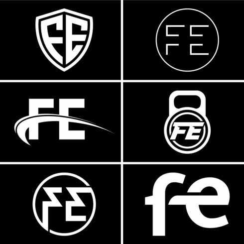 Initial Letter F E Logo Design Vector Template. Graphic Alphabet Symbol ...