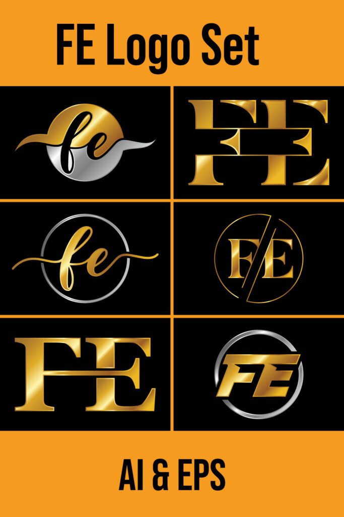 Initial Letter F E Logo Design Vector Template | MasterBundles