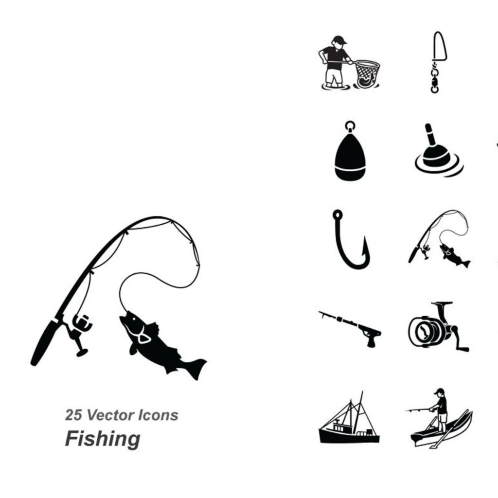 Fishing Vector Icons – MasterBundles