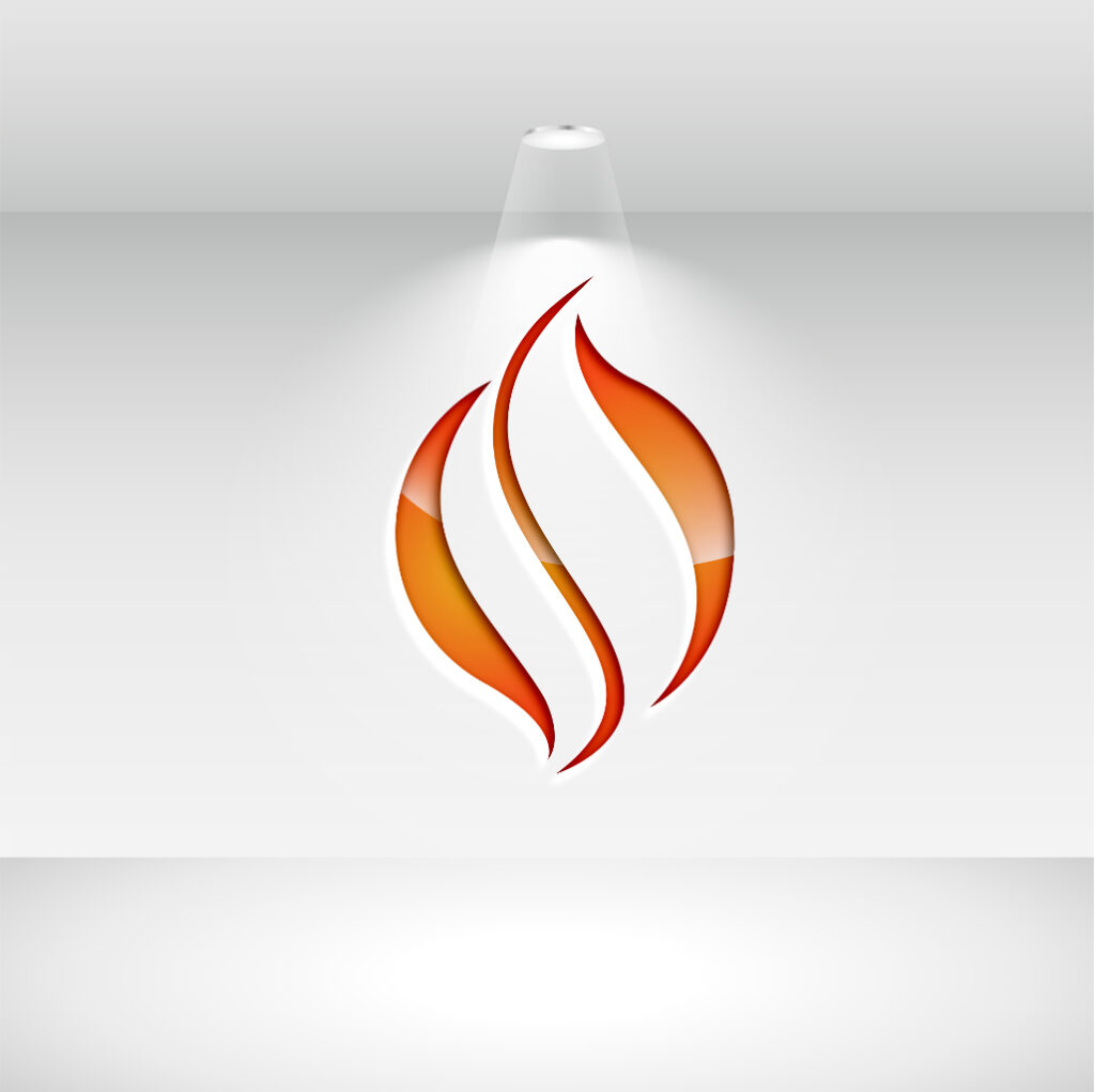 Burning Fire Flame Logo Design Vector Illustration - MasterBundles