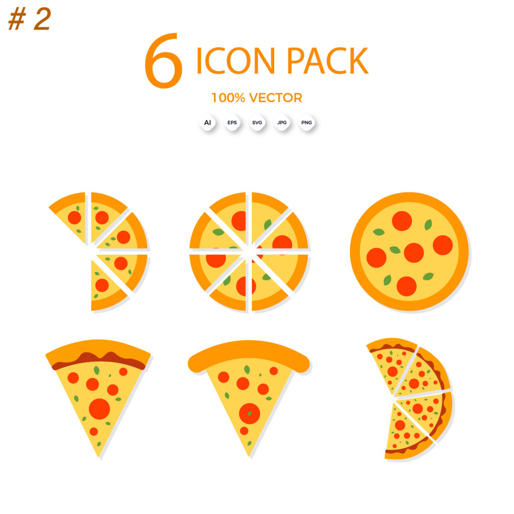 Pizza Icon Pack | MasterBundles