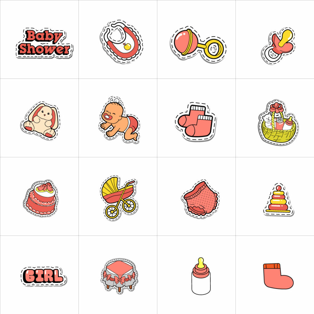 Printable Food Stickers – Bikers Drawn Cartoon Stickers - MasterBundles