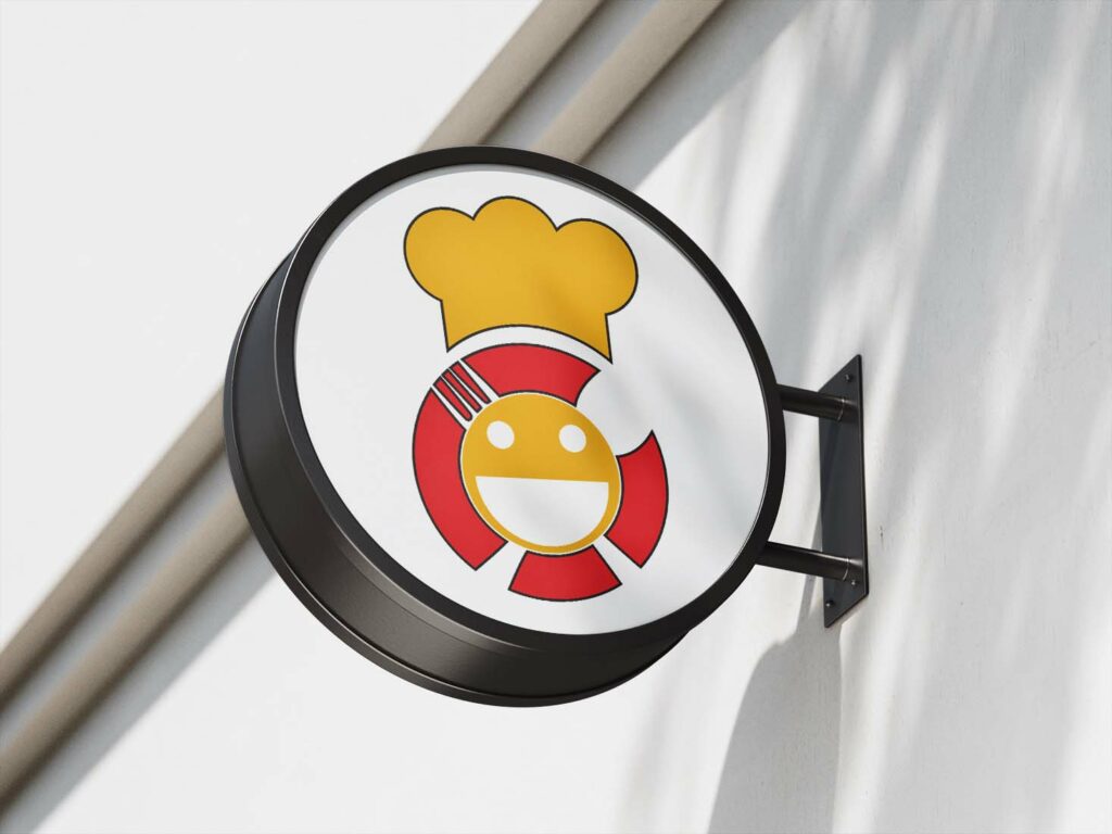 Happy Restaurant Logo - TastyBites - MasterBundles
