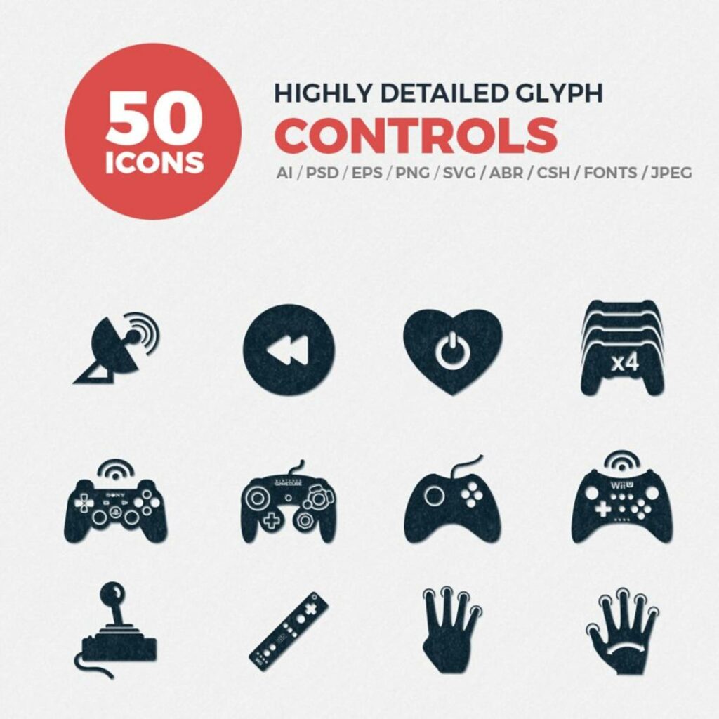 Glyph Icons Control Set – MasterBundles