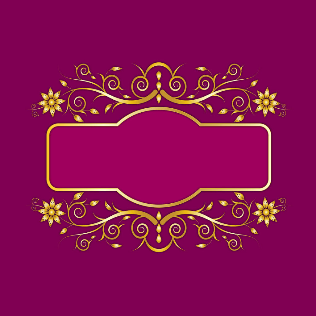 6+ Golden floral ornament frames design vector only 3$ | MasterBundles